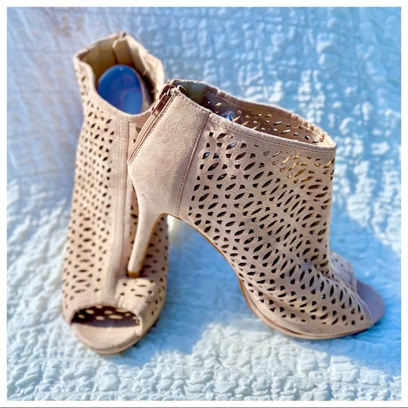 torrid | Shoes | Laser Cut Cage Peep Toe Back Zip Platform Stiletto ...